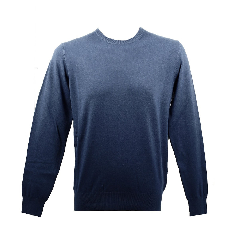 Pull Real Cashmere Bleu - IUB109841-GIROCOLLO-TOPP-BLE